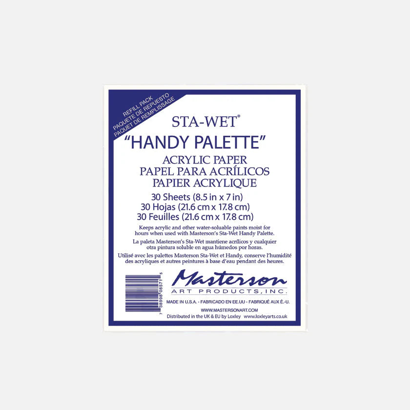 Sta-Wet Handy Palette Acrylic Refill Sheets (30 Sheets) – Valley Art Supply